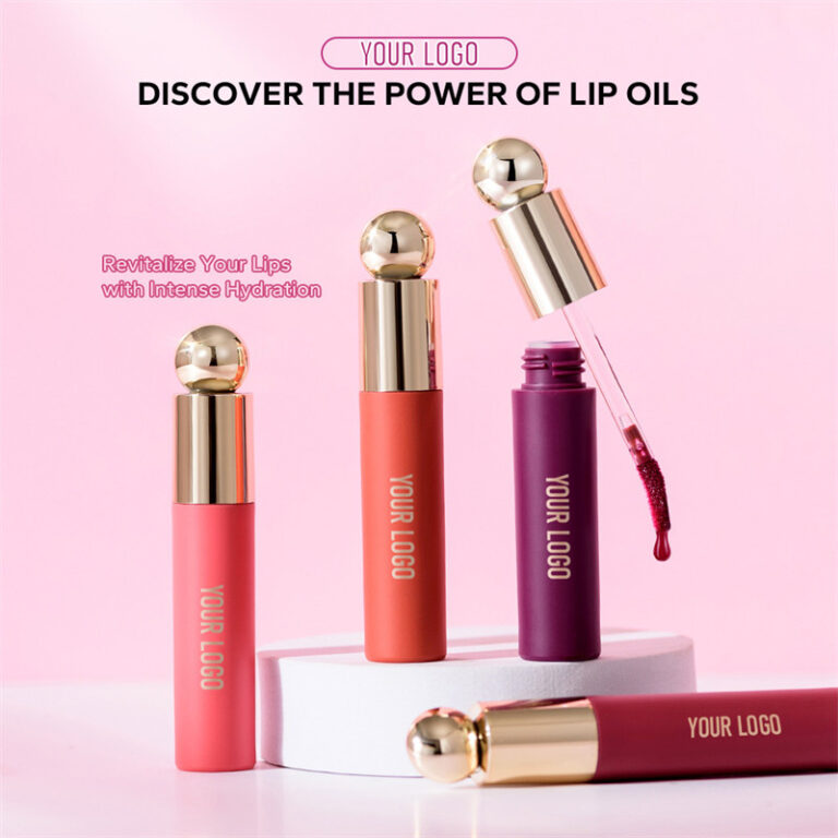 8-Color Tinted Hydrating Lip Oil Set Wholesale Glow Reviver Comfortable ...